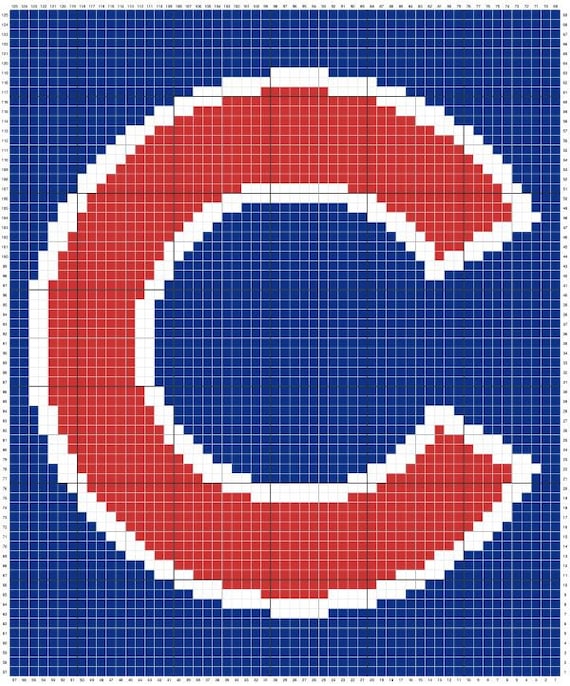 Chicago Cubs Lap Blanket Pattern - Etsy