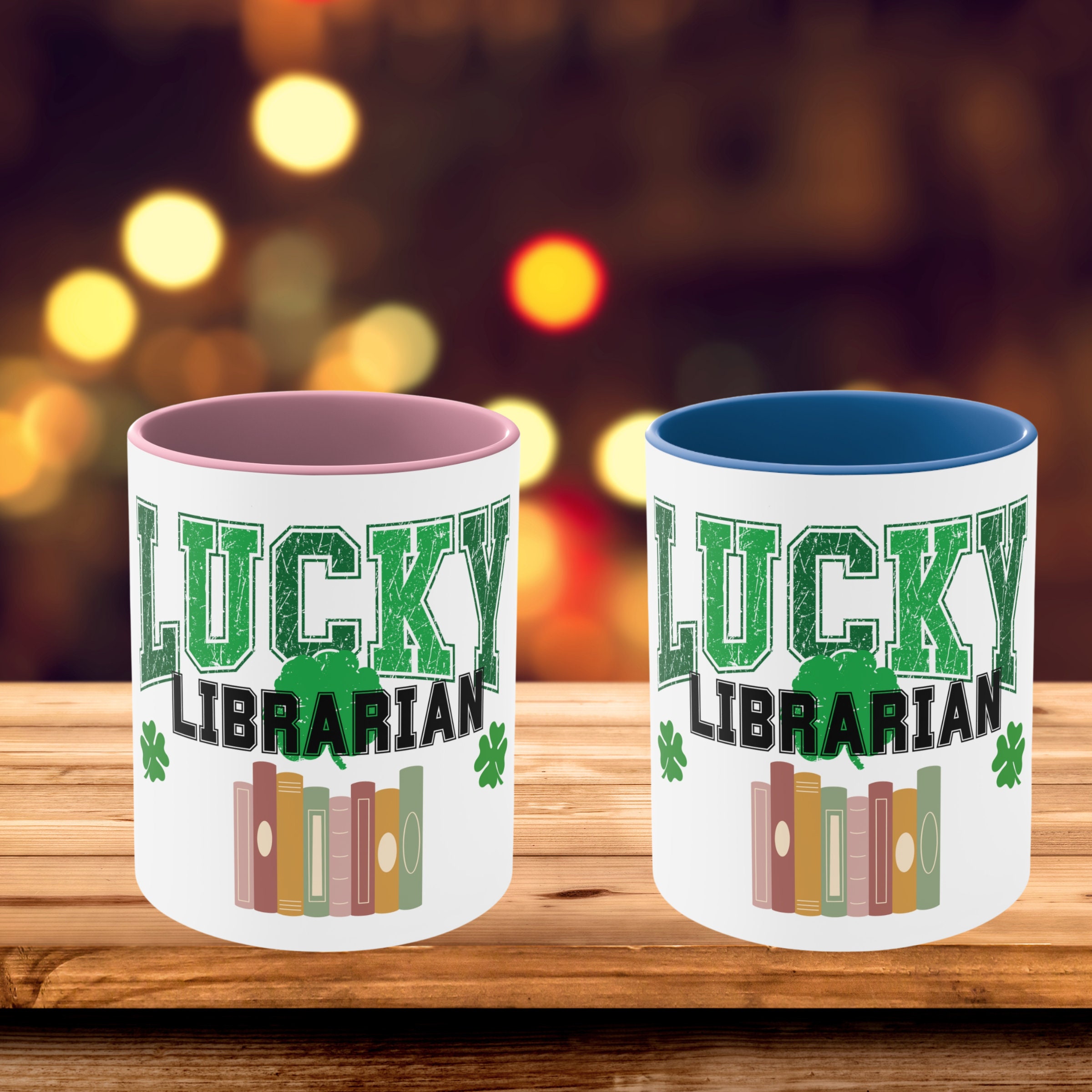 Personalized Librarian St Patrick's Day Coffee Mug, Coffee Mug, Tea Mug ...