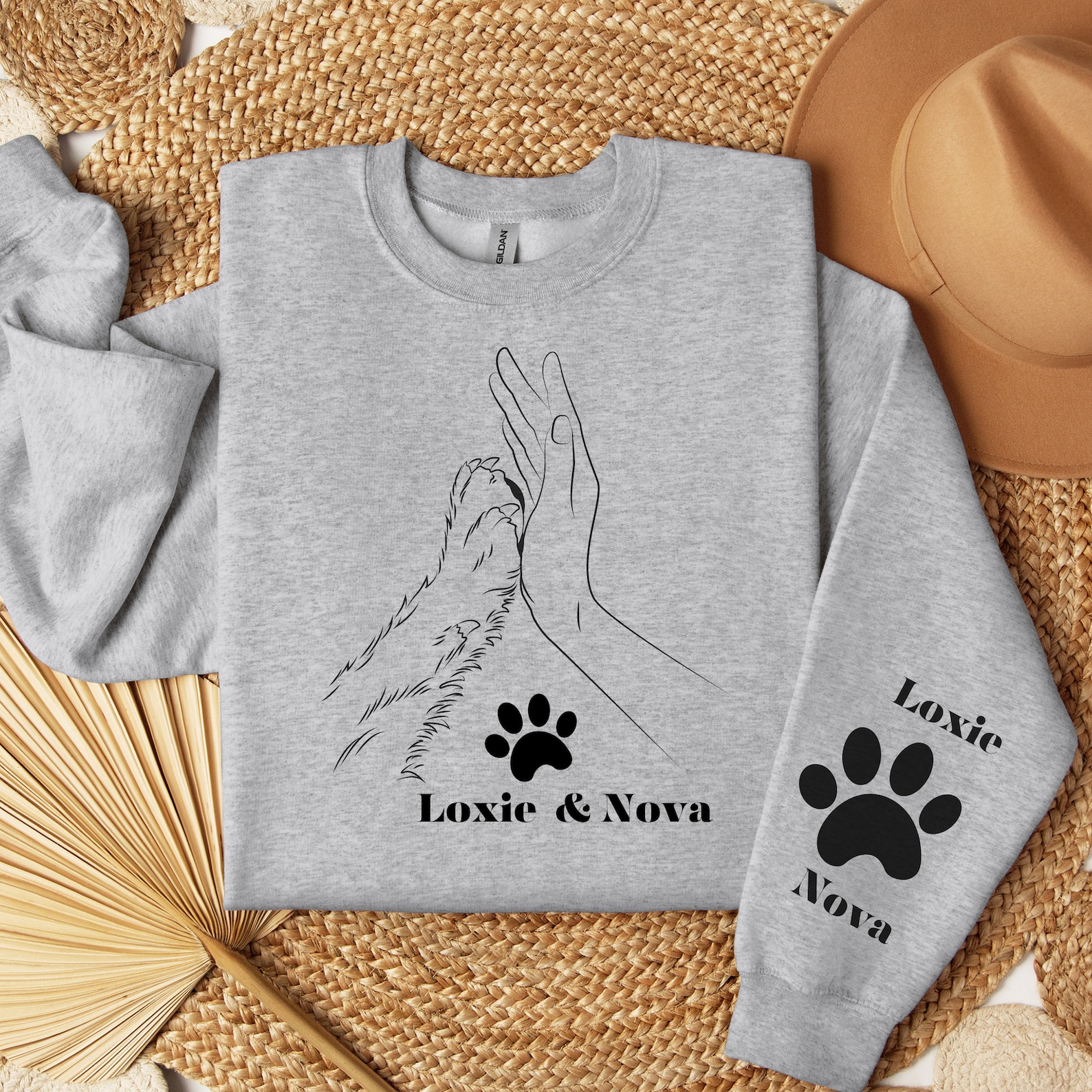 Personalized Dog Lover Sweatshirt Birthday Gift, Custom Name Sweatshirt ...