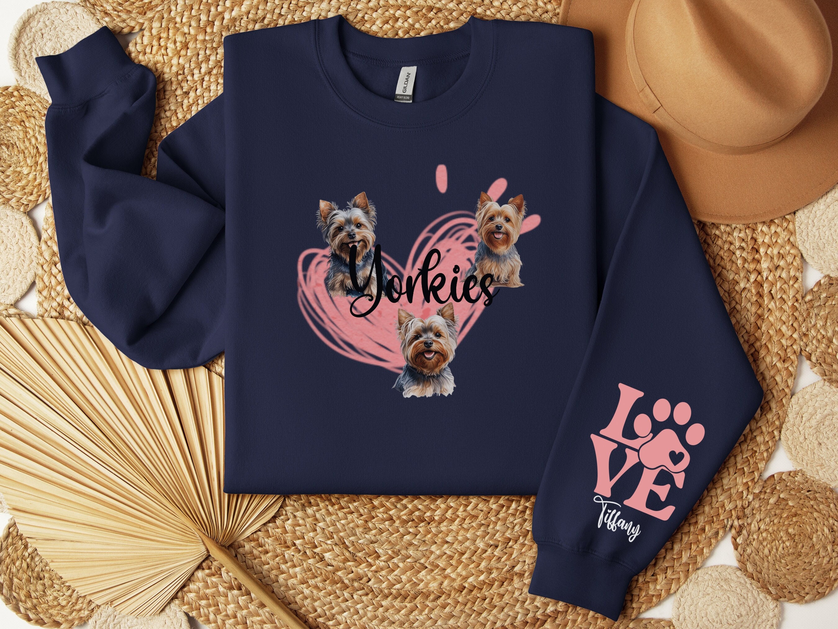 Personalized Yorkie Valentine's Day Sweatshirt Gift, Yorkie Lover ...