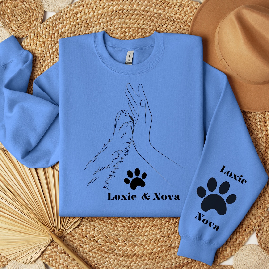 Personalized Dog Lover Sweatshirt Birthday Gift, Custom Name Sweatshirt ...