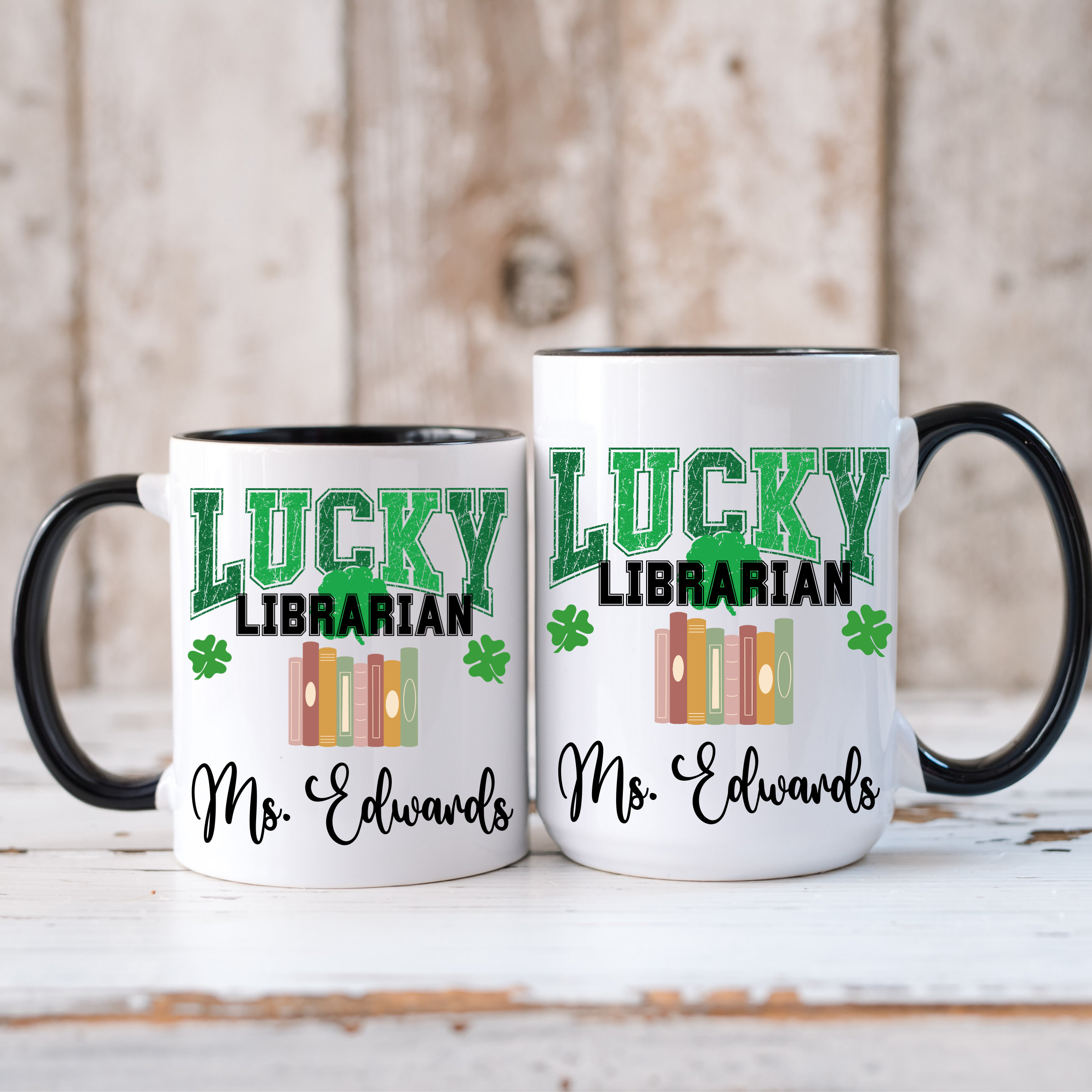 Personalized Librarian St Patrick's Day Coffee Mug, Coffee Mug, Tea Mug ...