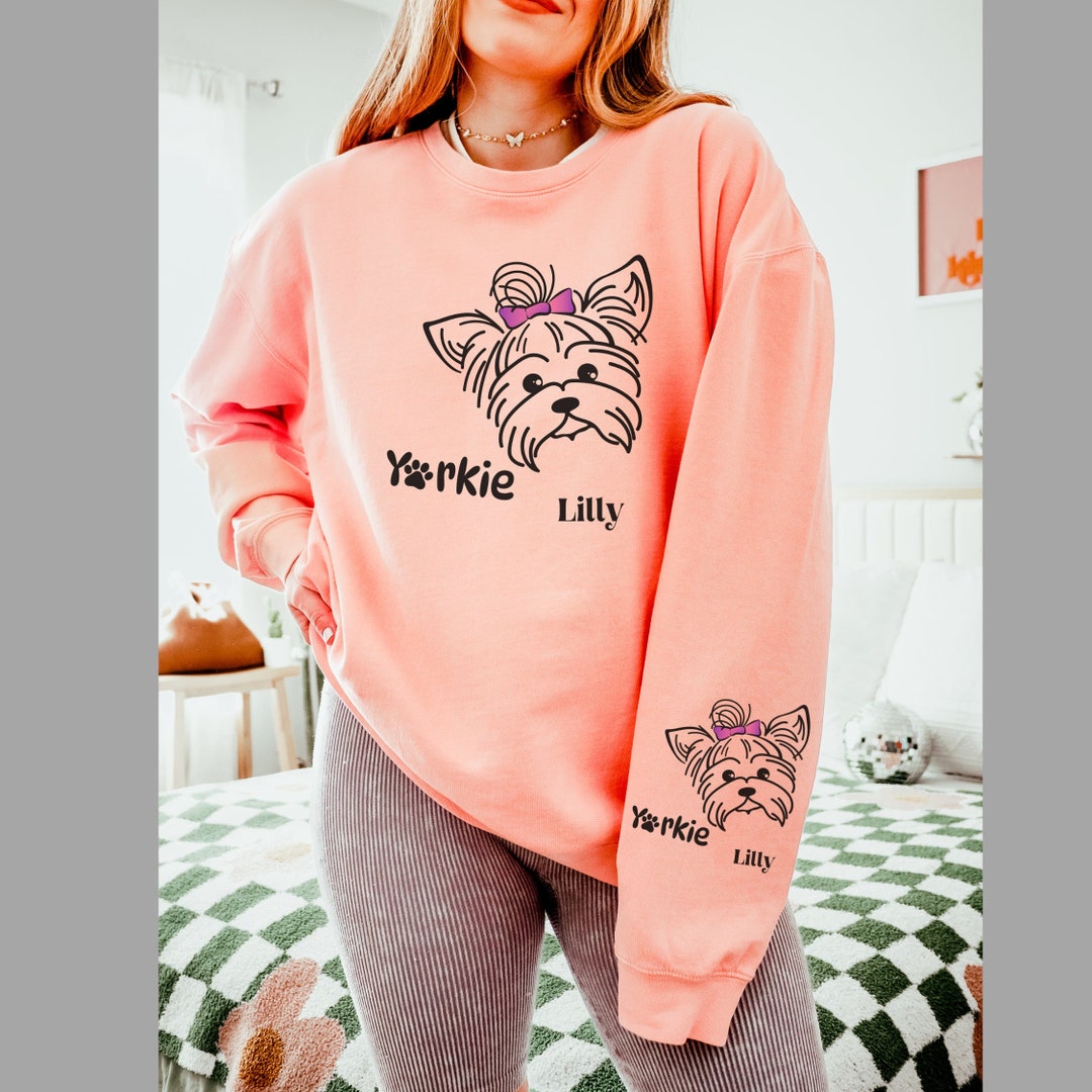 Custom Yorkie Mama Sweatshirt Mother's Day Gift, Yorkie Owner Sweater ...