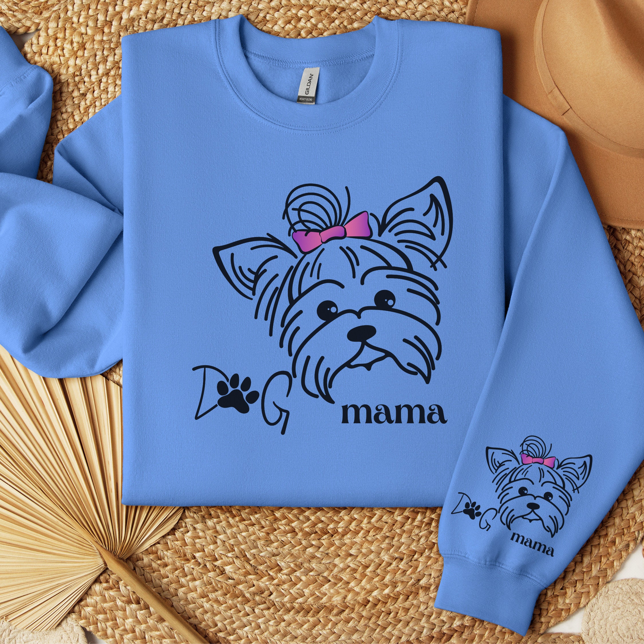 Personalized Dog Lover Yorkie Terria Sweatshirt Gift, Custom Yorkie ...