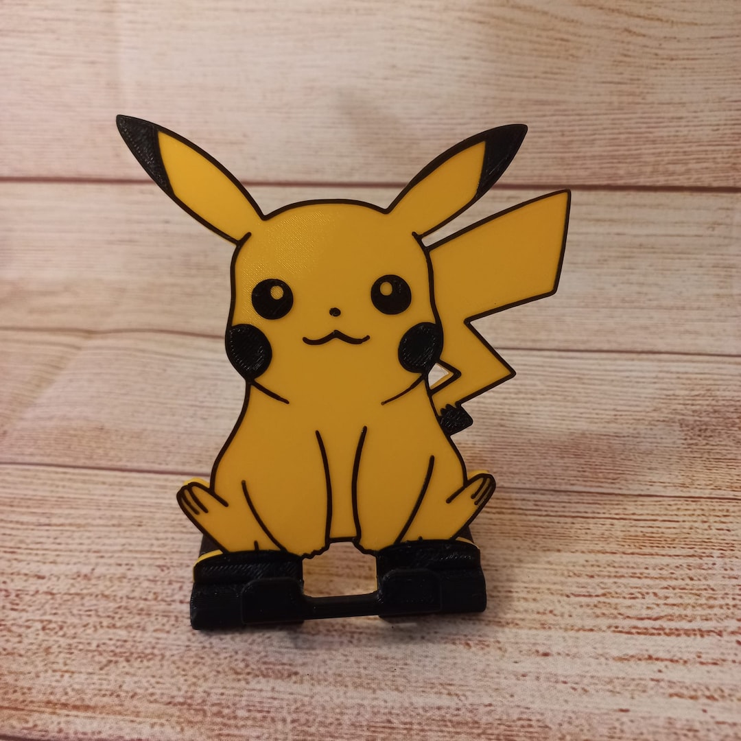 Pikachu Foldable Mobile Phone Holder STL File - Etsy