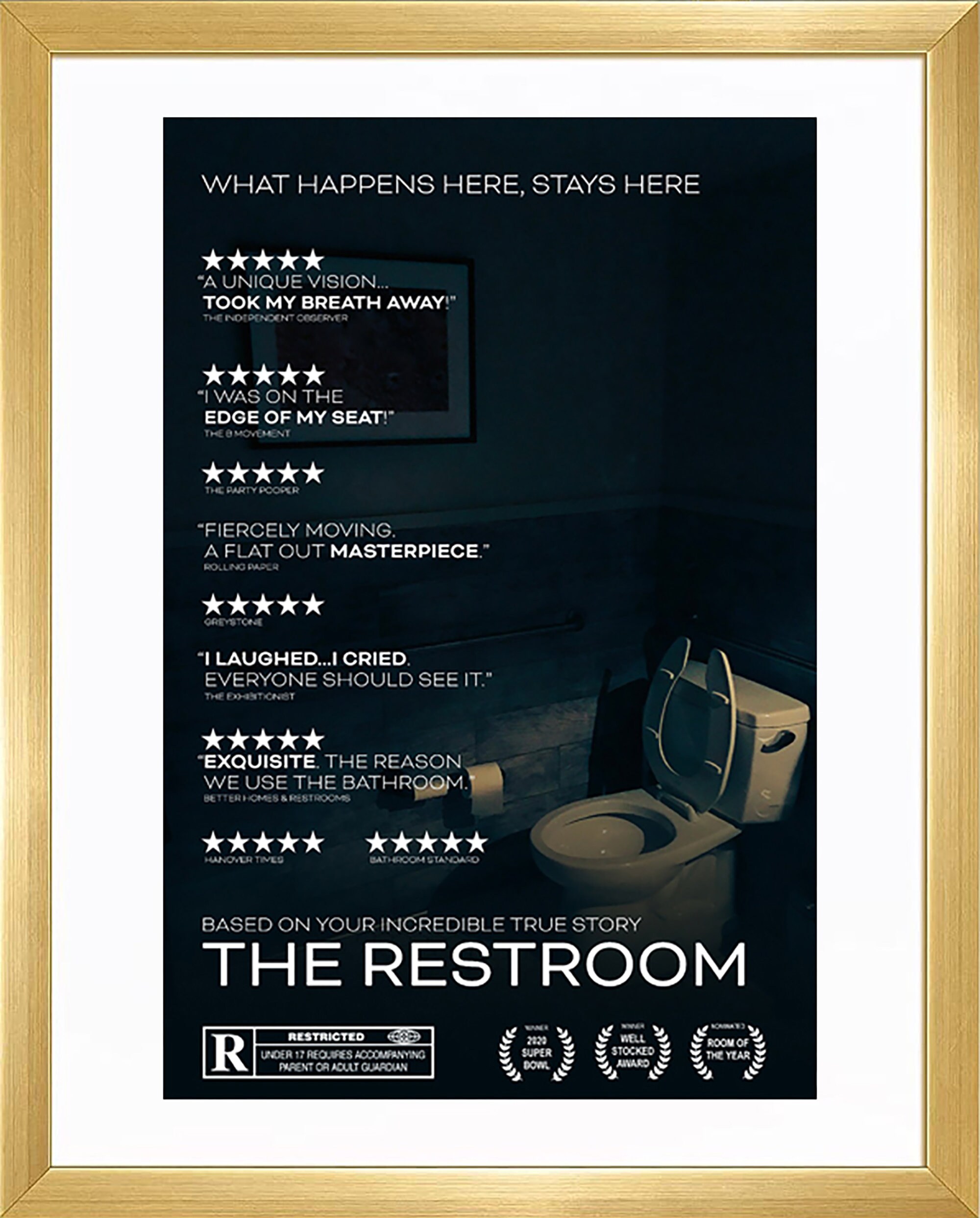 Funny Powder Room Movie Poster - Etsy