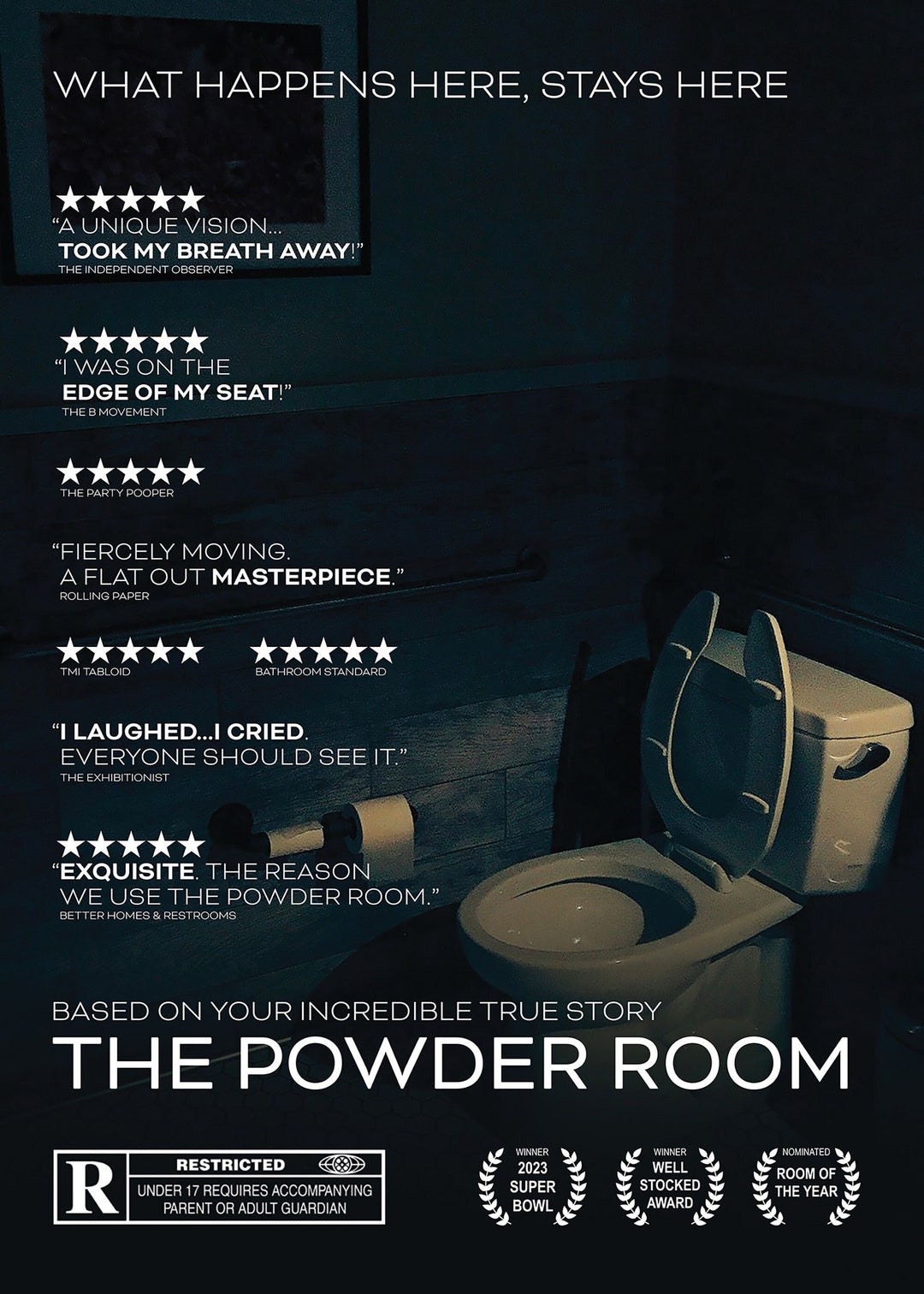 Funny Powder Room Movie Poster - Etsy
