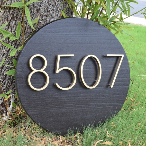 Round House Numbers - Etsy