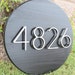 Round House Number Plaque Address Plaque House Number Sign - Etsy