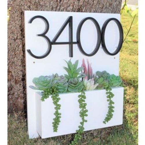 Address Planter Box - Etsy