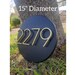 Round House Number Plaque Address Plaque House Number Sign - Etsy