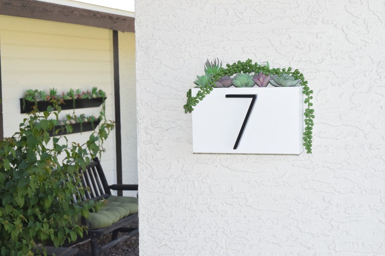 Address Planter Address Sign Planter Box Address Plaque - Etsy