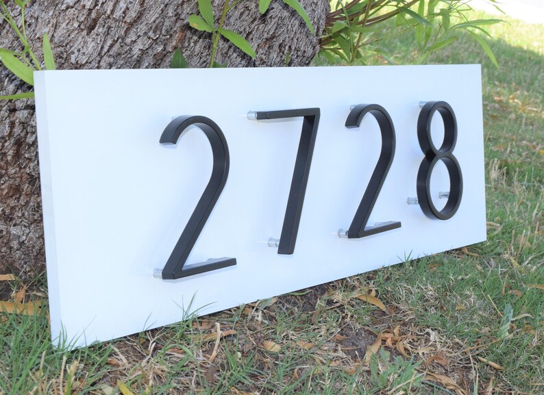 White House Number Plaque Beach Cottage Decor Address | Etsy