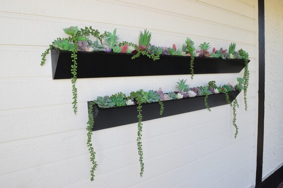Large Outdoor Wall Planters