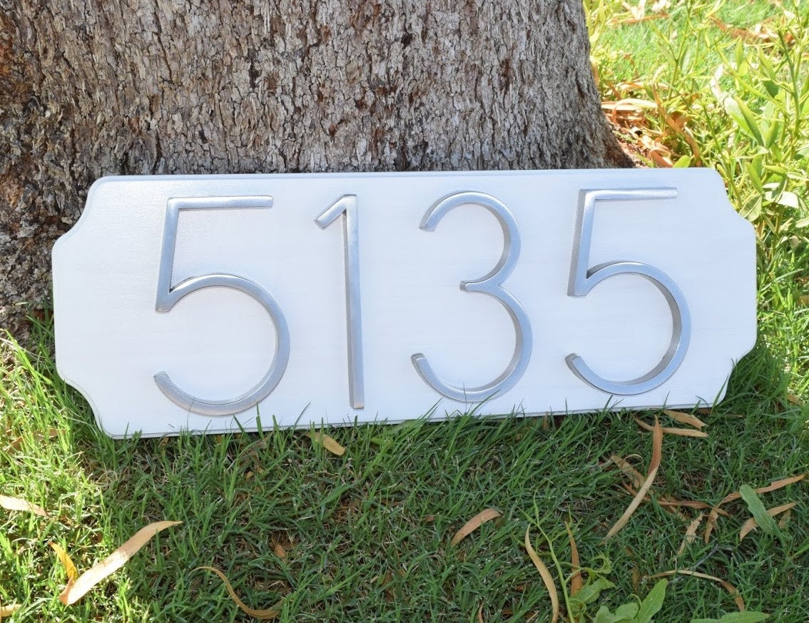 House Number Plaque Address Plaque | Etsy