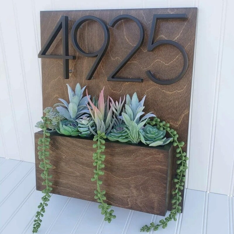 House Number Flower Box - Etsy