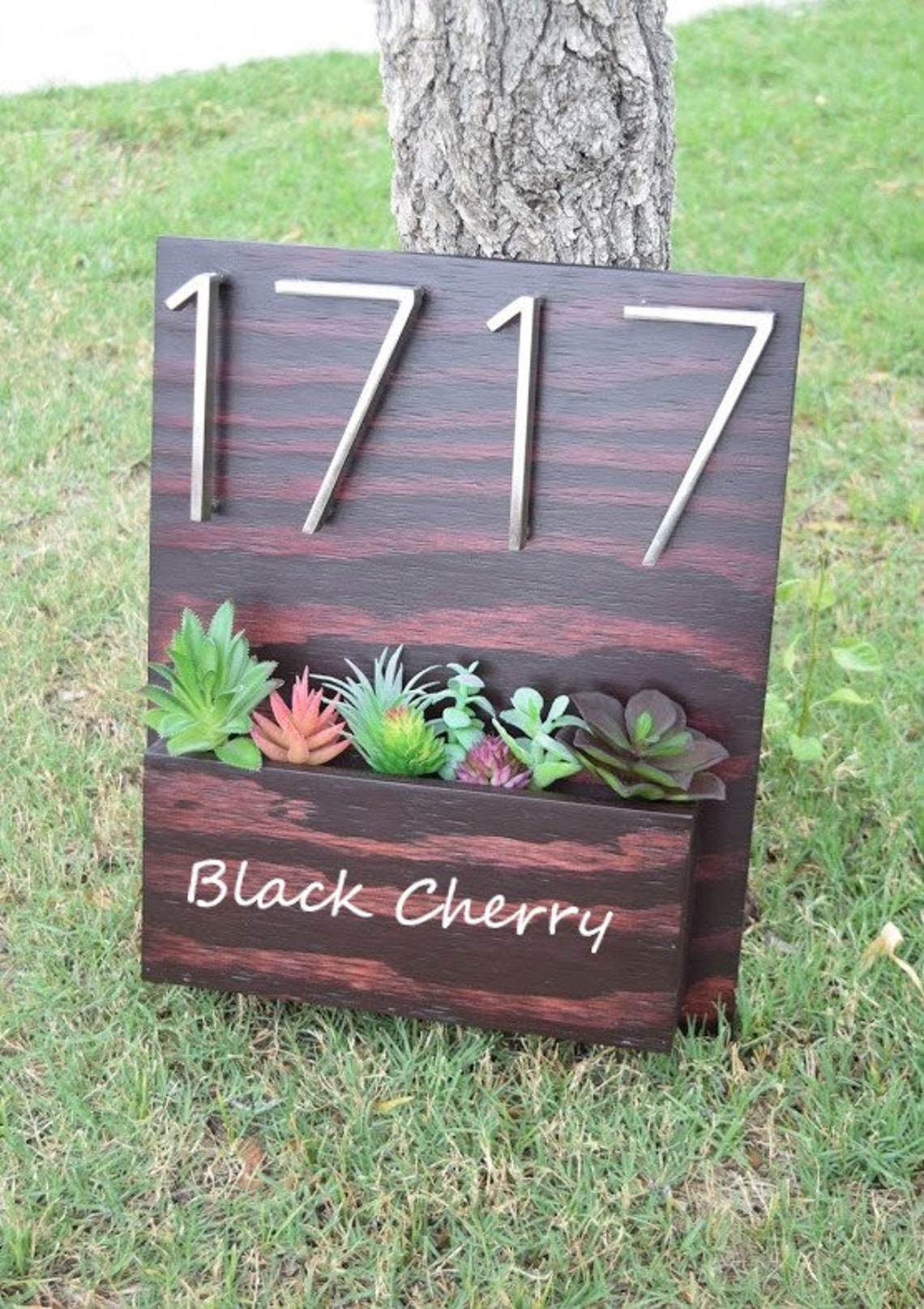 Address Planter Address Sign With Planter Box Address - Etsy