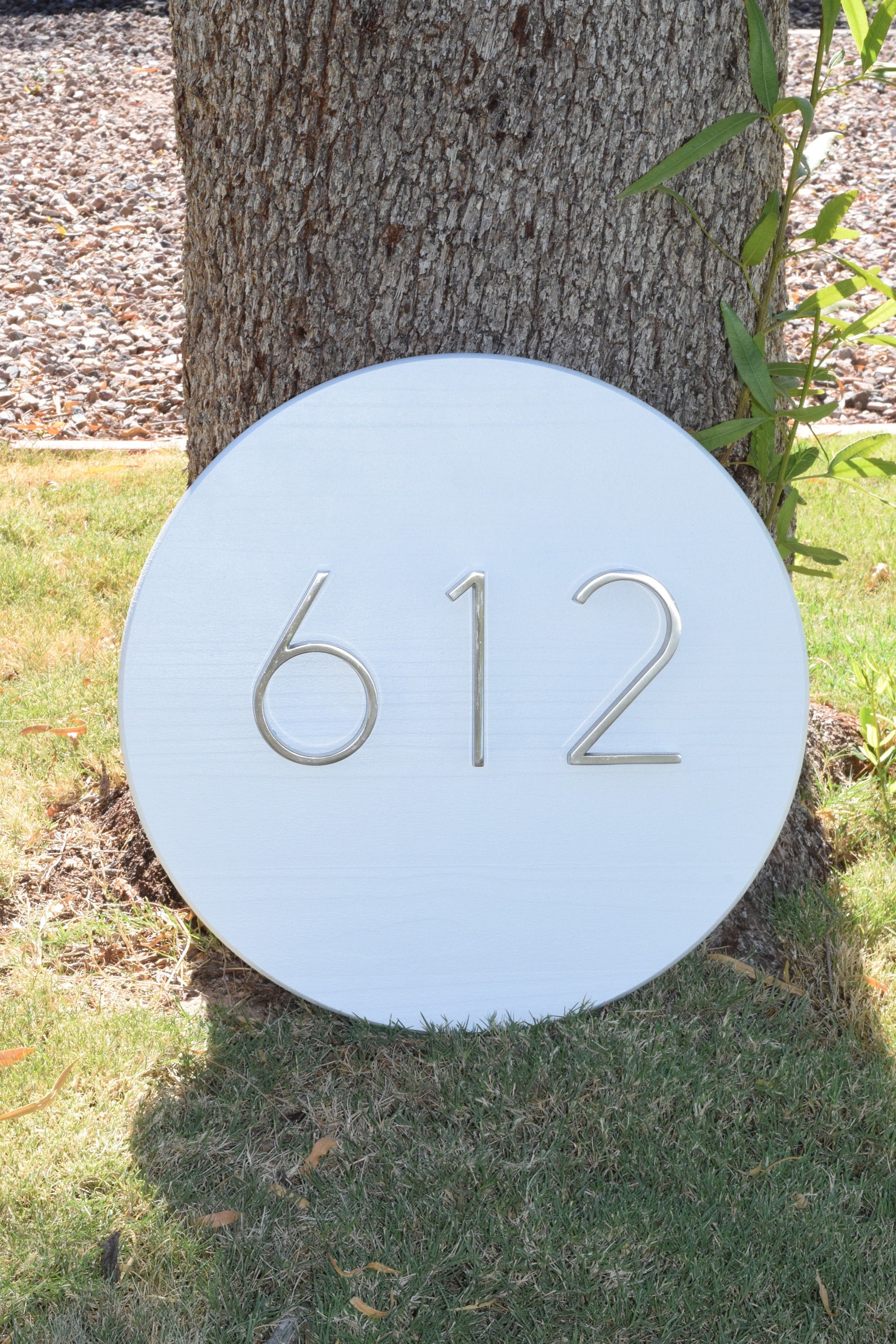 Round House Number Plaque Address Plaque House Number Sign - Etsy