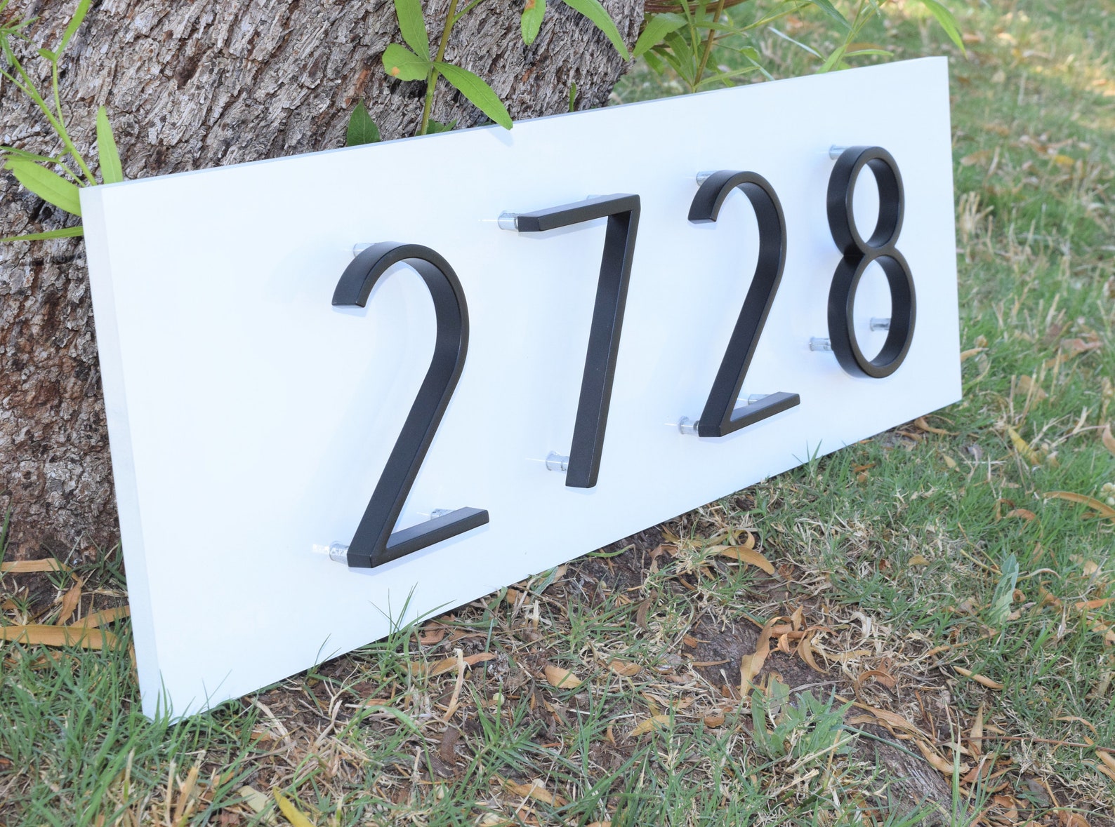 White House Number Plaque Beach Cottage Decor Address | Etsy