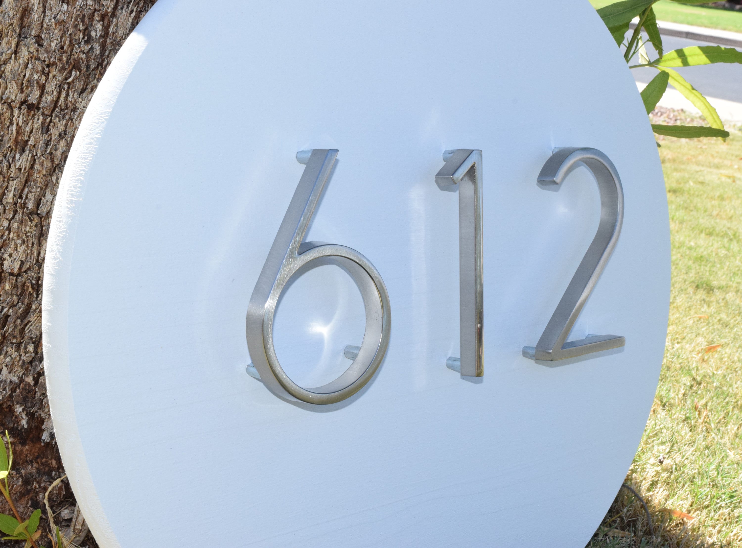 Round House Number Plaque Address Plaque House Number Sign - Etsy