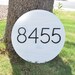 Round House Number Plaque Address Plaque House Number Sign - Etsy