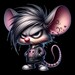 Emo Mouse Stickers Set of 6, Sticker Pack, Die-cut Stickers, Tablet ...