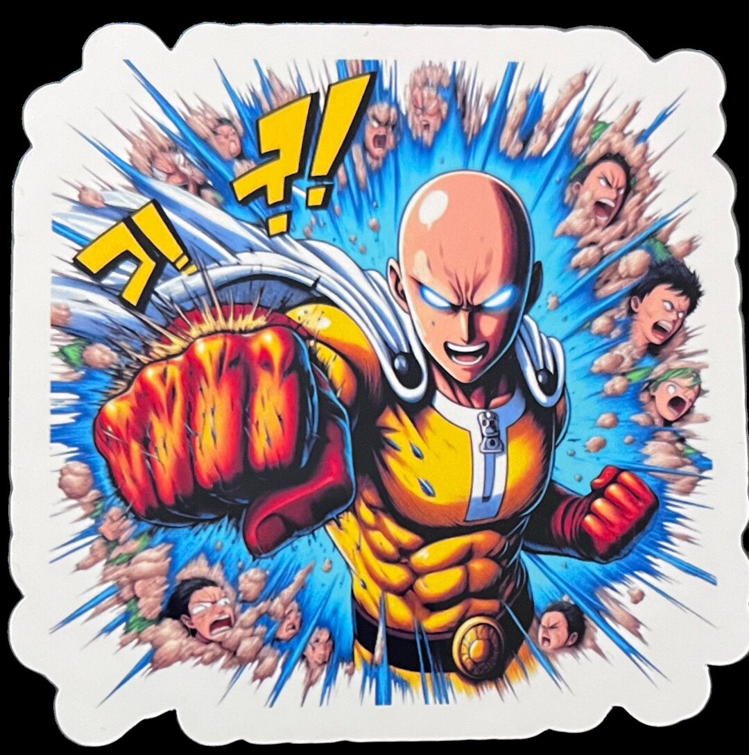 Punch Man, Anime, Sci-fi, Fantasy, Laptop Stickers, iPad Stickers - Etsy