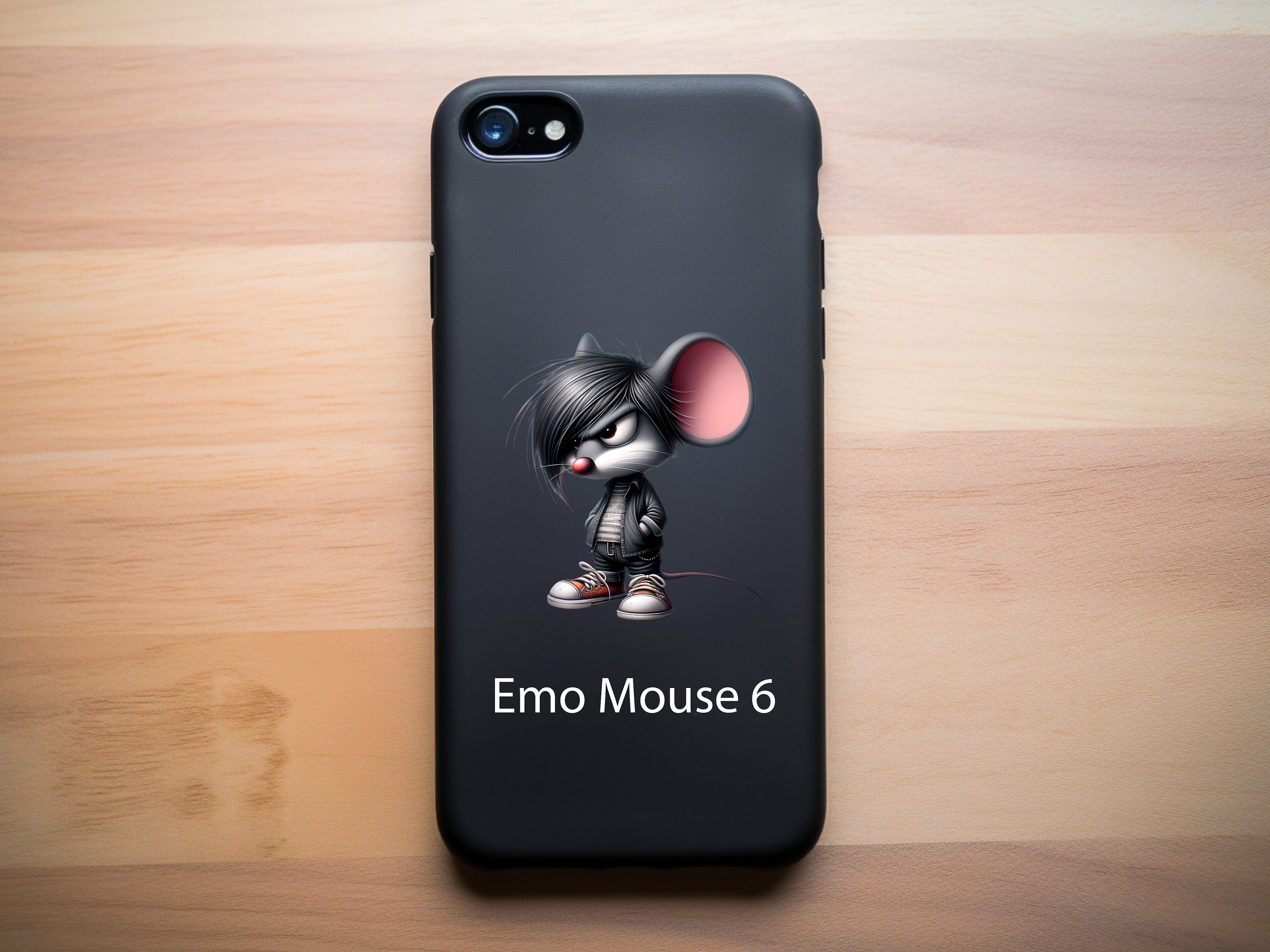 Emo Mouse Stickers Set of 6, Sticker Pack, Die-cut Stickers, Tablet ...