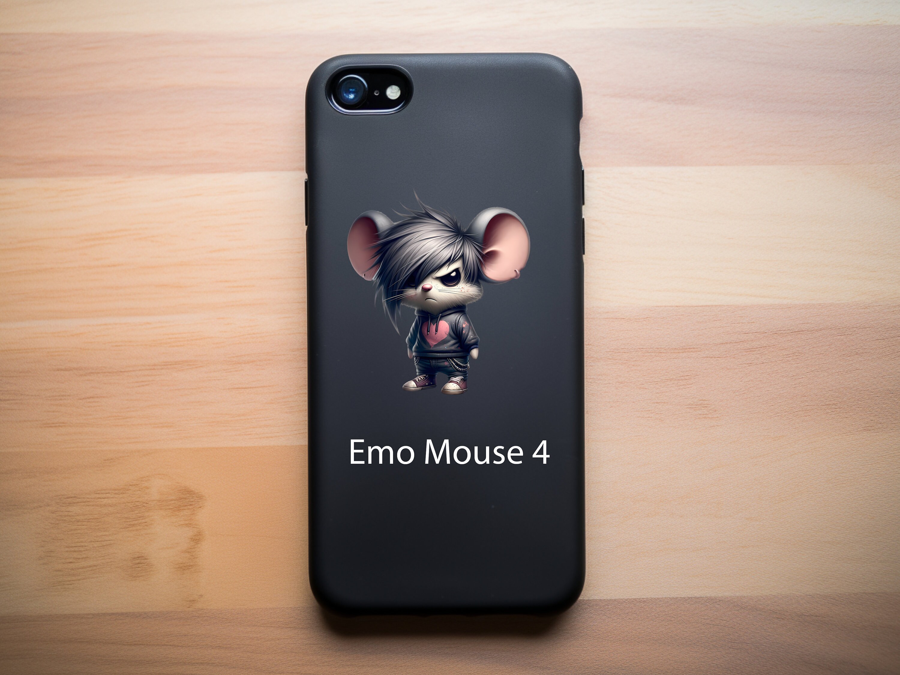 Emo Mouse Stickers Set of 6, Sticker Pack, Die-cut Stickers, Tablet Stickers, iPad Stickers ...