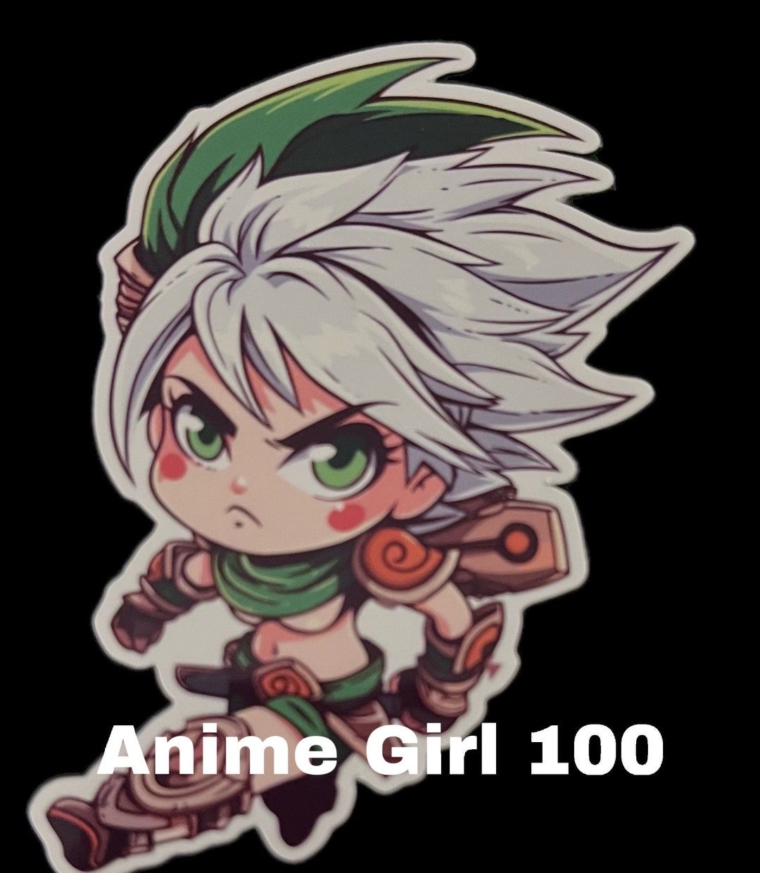 Anime Girl Die Cut Stickers, Fan Art Die Cut Stickers,fan Artwork Anime ...