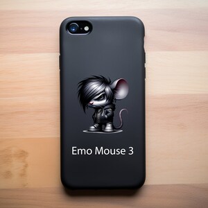 Emo Mouse Stickers Set of 6, Sticker Pack, Die-cut Stickers, Tablet ...