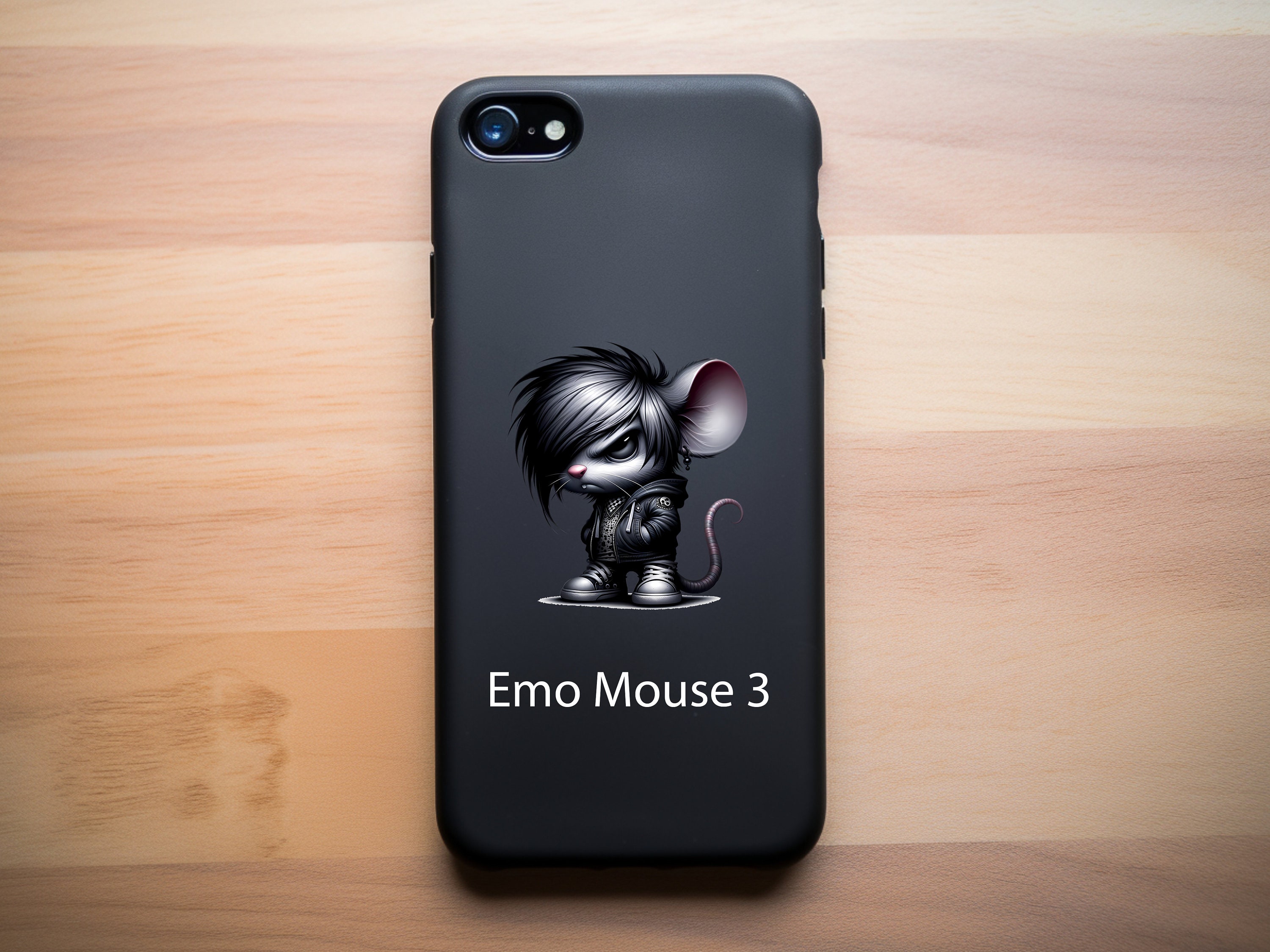Emo Mouse Stickers Set of 6, Sticker Pack, Die-cut Stickers, Tablet ...