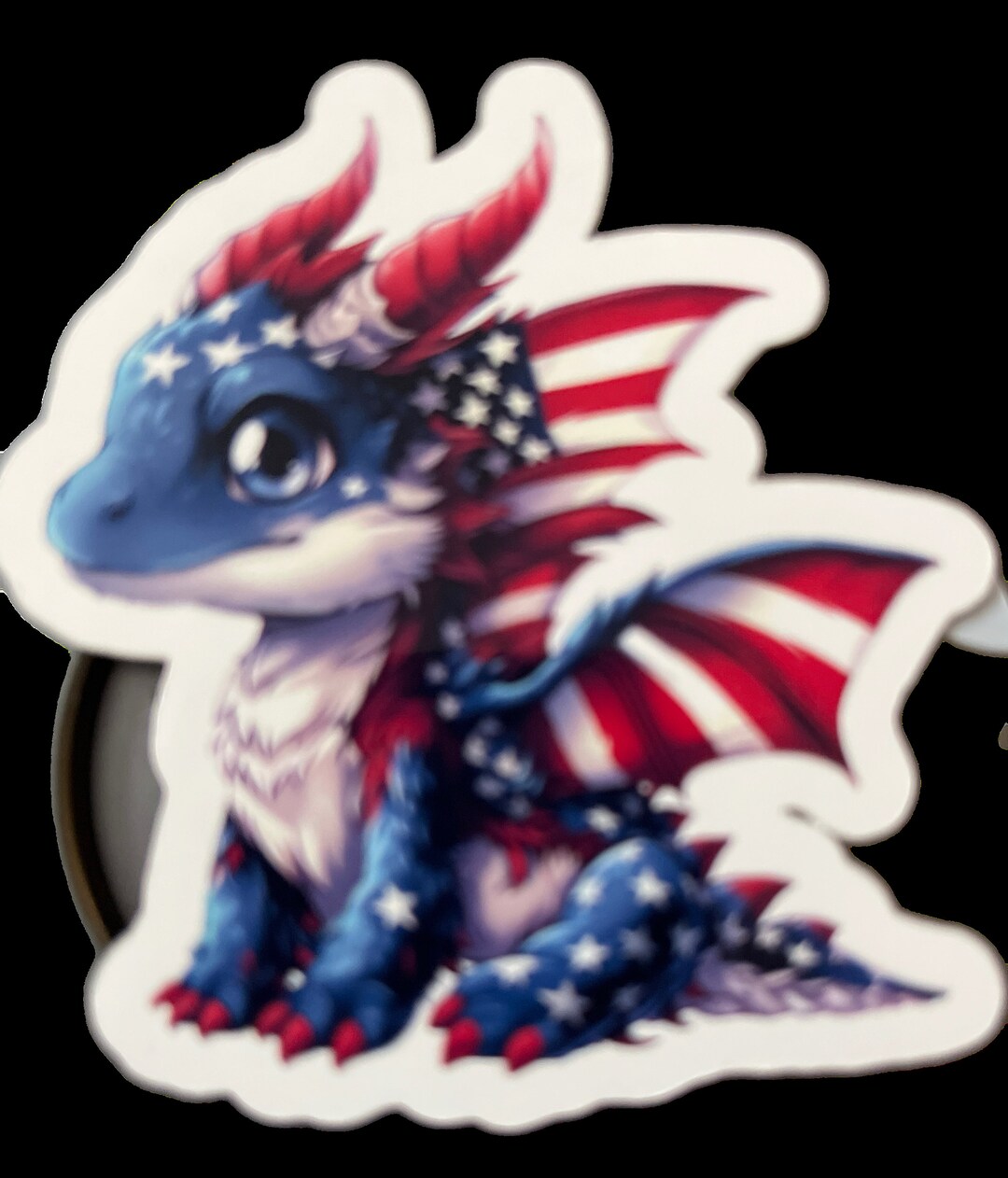 American Dragon, Blue Dragon Sticker, Blue Dragon, Laptop Sticker, iPad ...