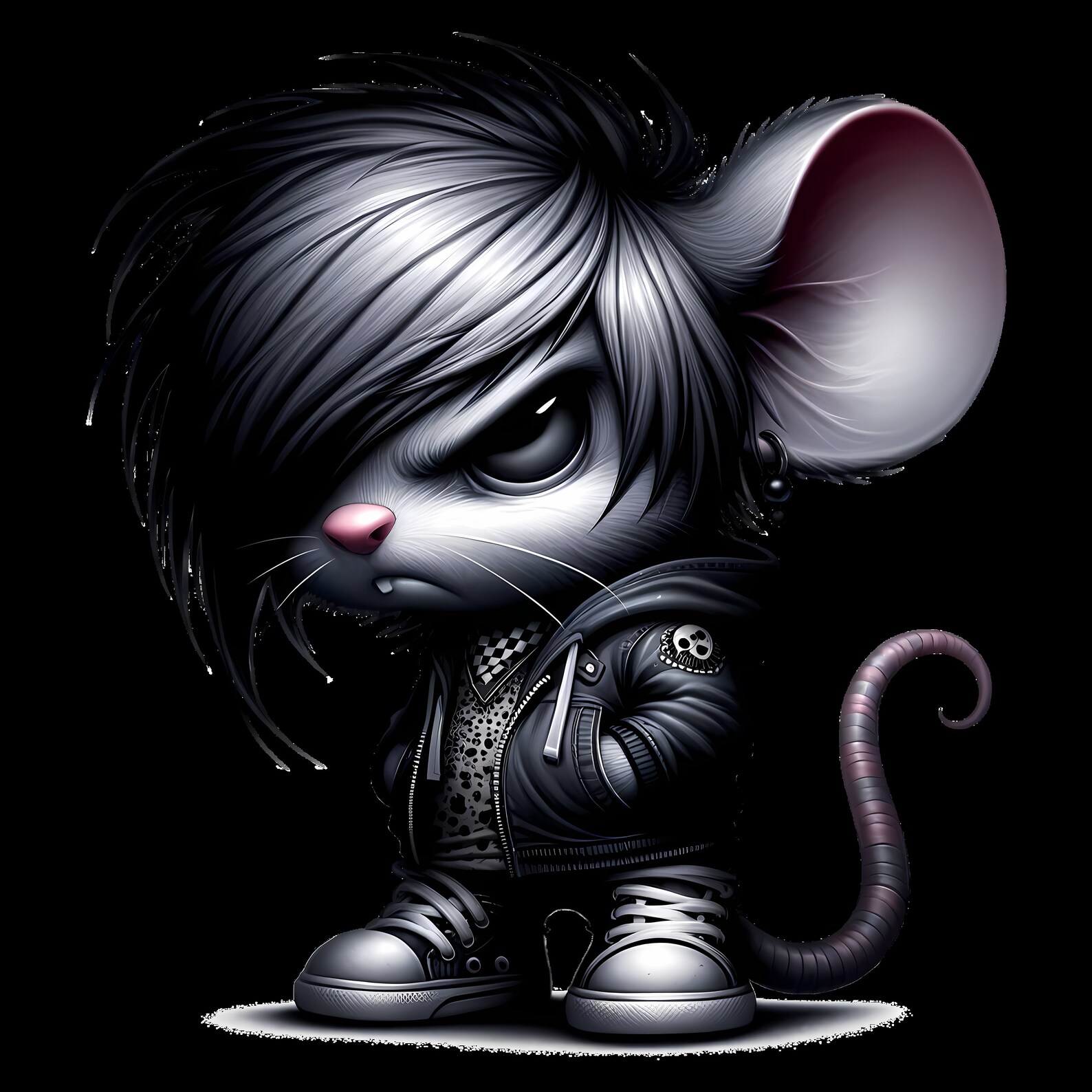 Emo Mouse Stickers Set of 6, Sticker Pack, Die-cut Stickers, Tablet ...