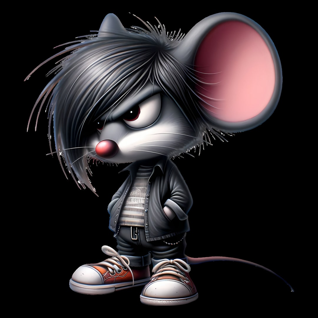 Emo Mouse Stickers Set of 6, Sticker Pack, Die-cut Stickers, Tablet Stickers, iPad Stickers ...