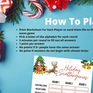 Holiday Scattergories - Family Games - Virtual Christmas Games ...