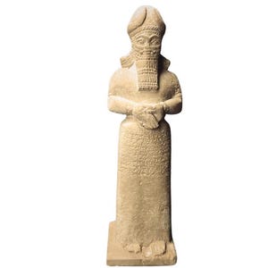 Nabu Statue: Mesopotamian God of Wisdom, Limestone Sculpture - Etsy