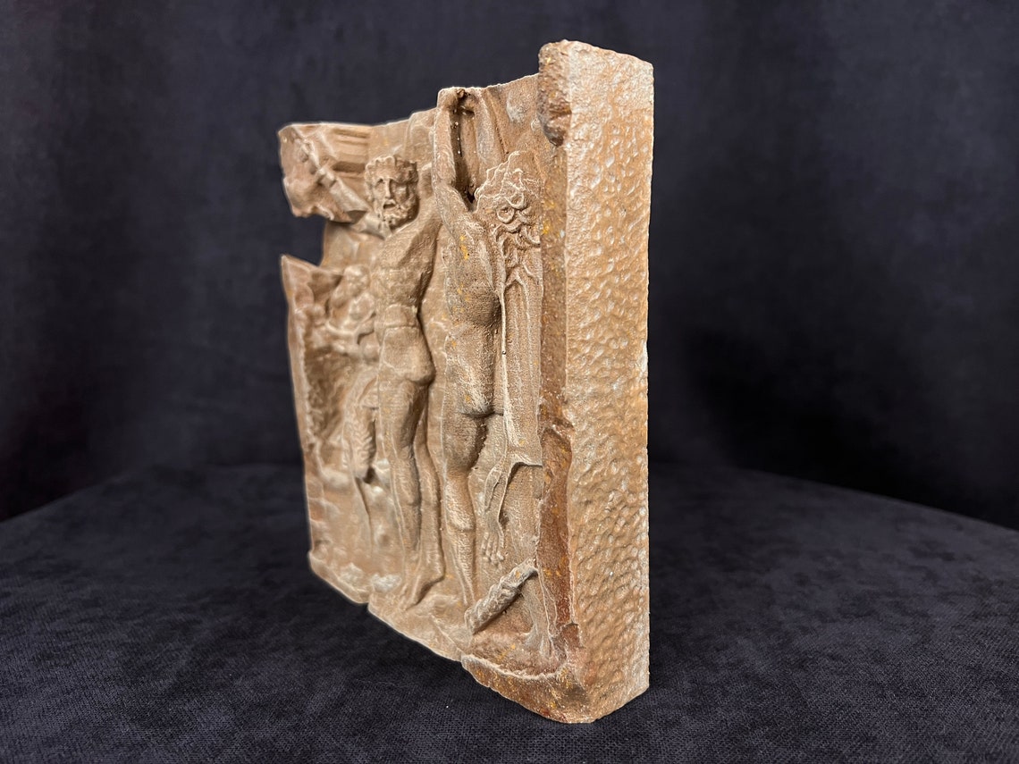 Hercules Relief Sculpture Heracles Prometheus Freed by - Etsy