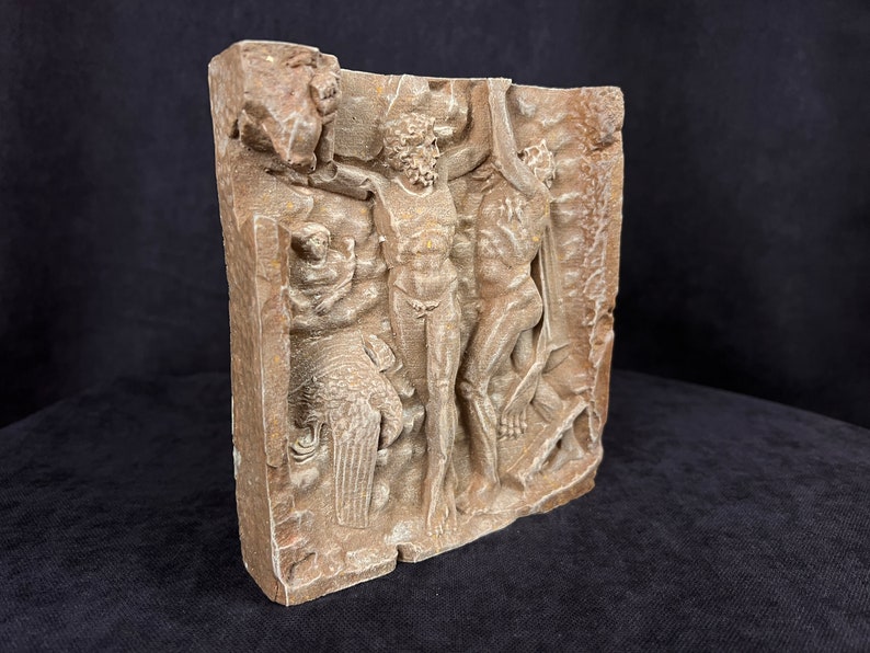 Hercules Relief Sculpture Heracles Prometheus Freed by - Etsy
