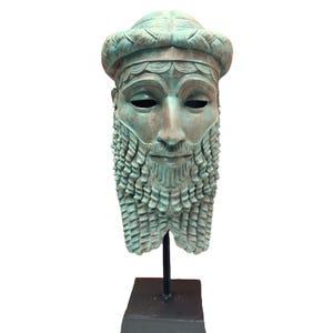 Bust of Sargon II, King of Akkad and Sumer, King of Assyria, Assyrian ...