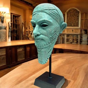 Sumerian King Ur Nammu Bust (namma) Ancient Mesopotamian King Statue ...