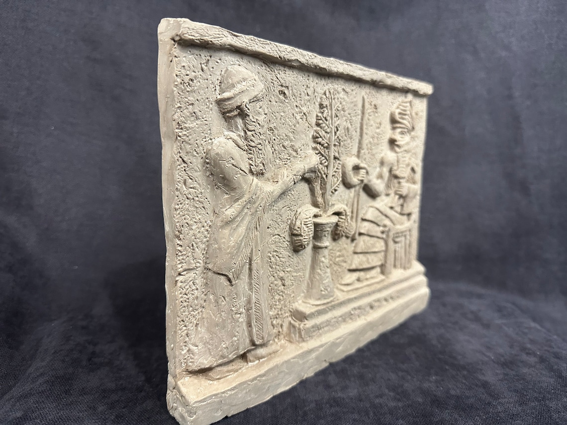 Ur-nammu Stele Fragment: King of Sumer and Akkad Relief (9.05''W) - Etsy