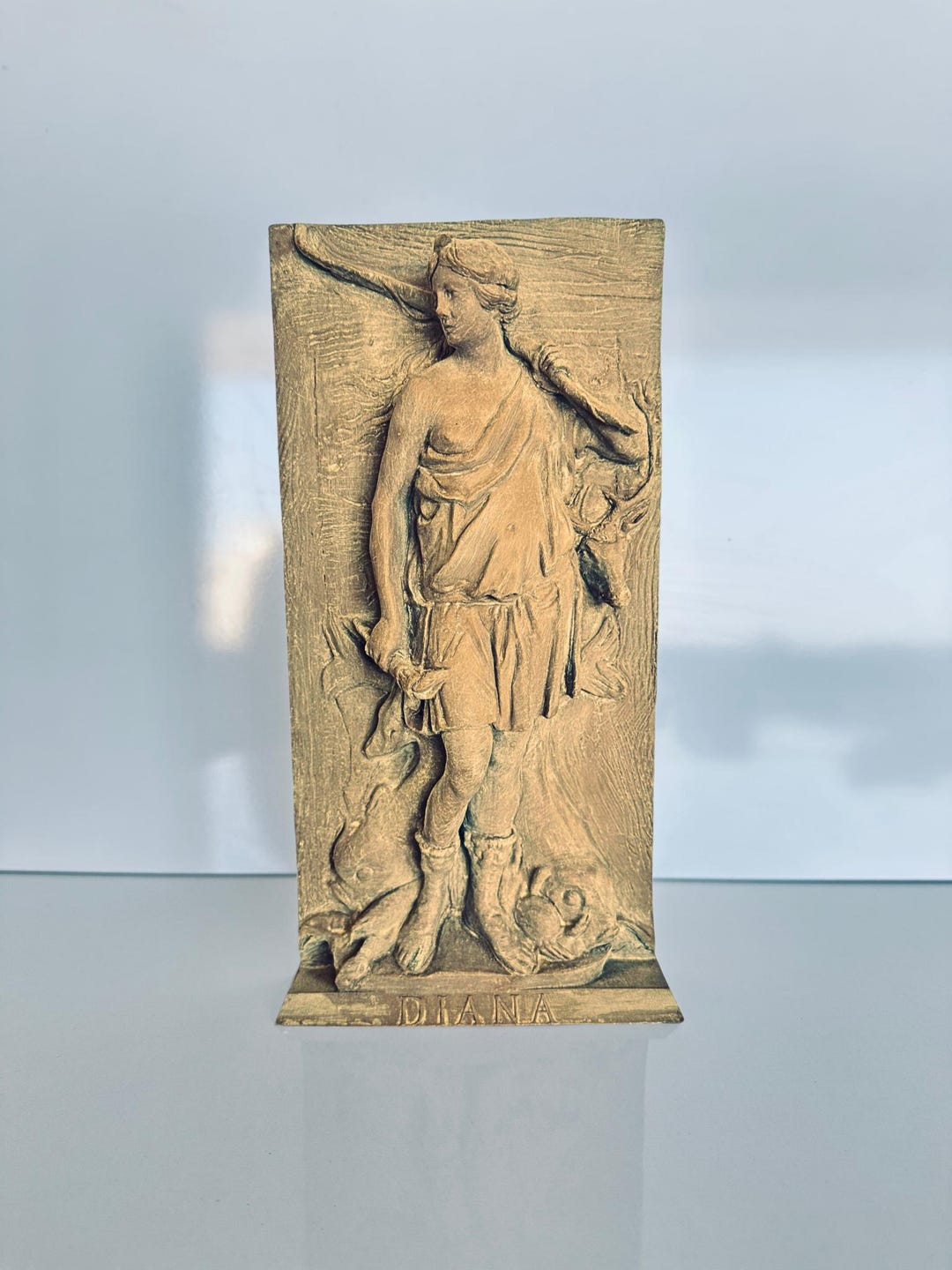 Artemis Goddess of the Ocean Relief: Handmade Greek Mythology Sculpture ...