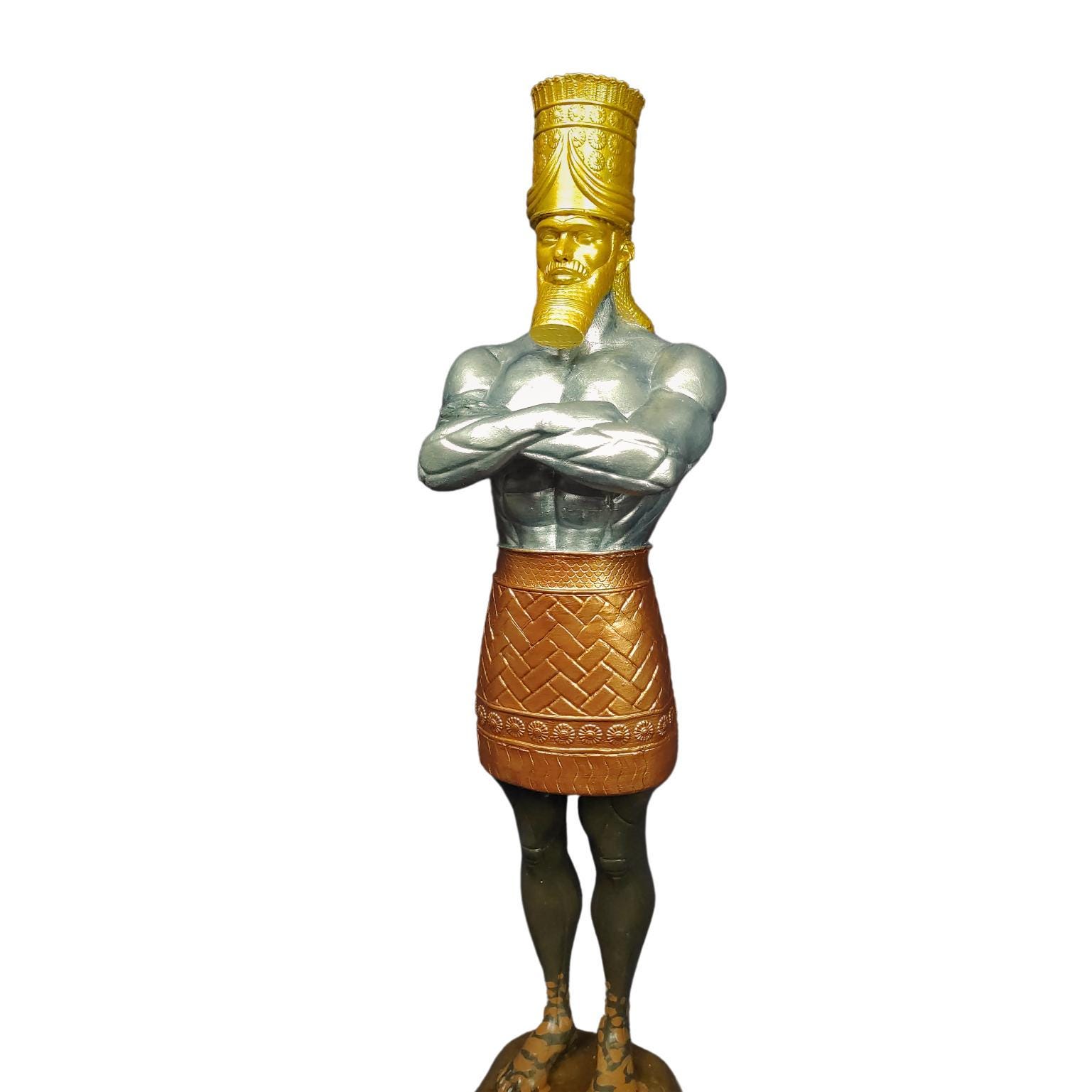 Hand-painted Nebuchadnezzar's Dream Statue: Daniel 2 Resin Sculpture ...