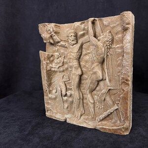 Hercules Relief Sculpture Heracles Prometheus Freed by - Etsy