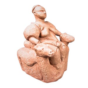 Cybele Statue: Handmade Calcite Stone Powder Anatolian Goddess - Etsy
