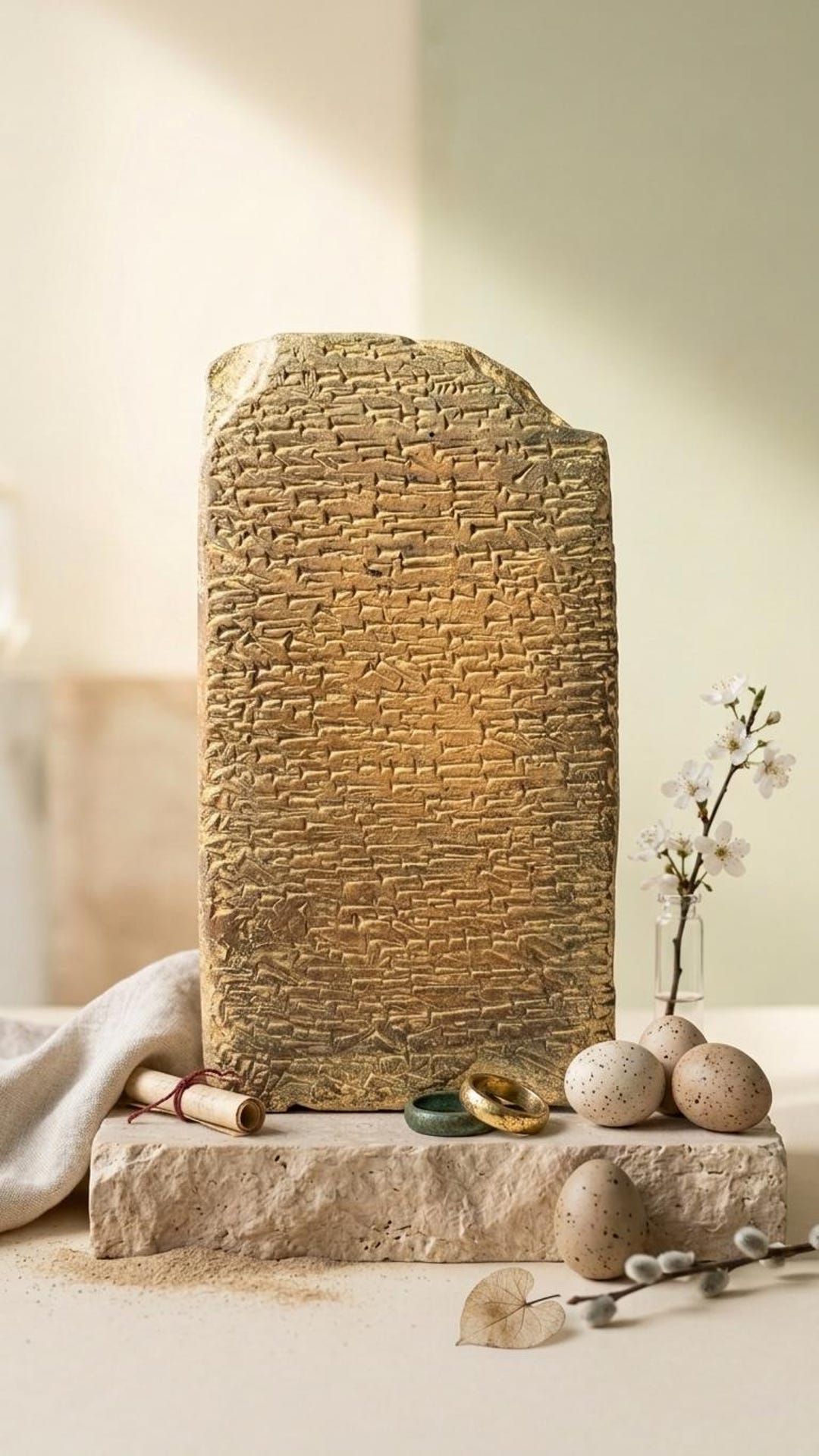 Cuneiform Love Poem Replica: Ancient Sumerian Tablet Art - Etsy