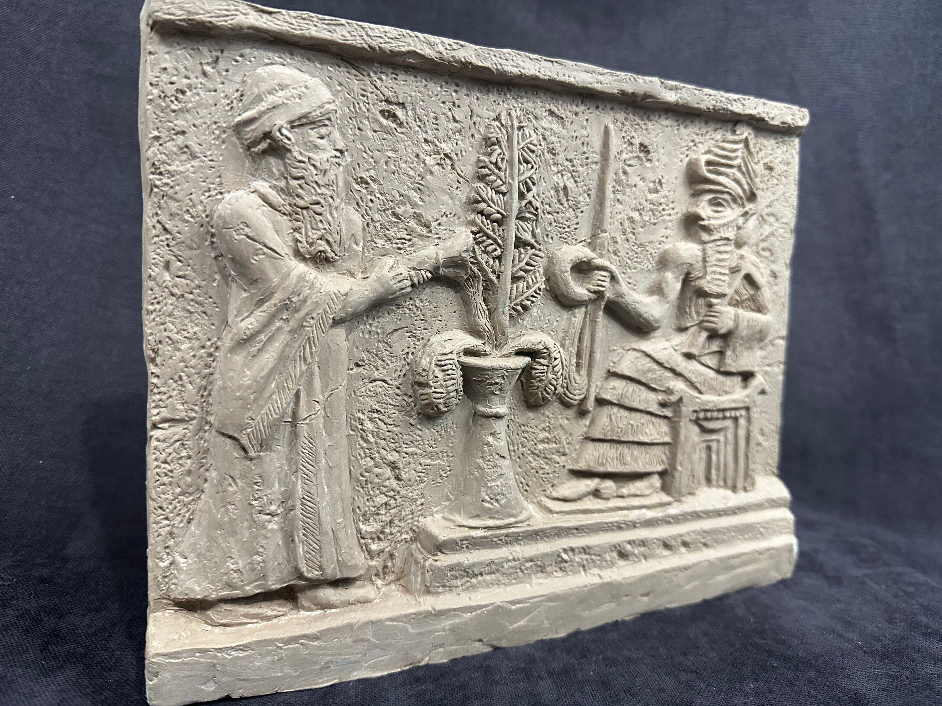 Ur-nammu Stele Fragment: King of Sumer and Akkad Relief (9.05''W) - Etsy