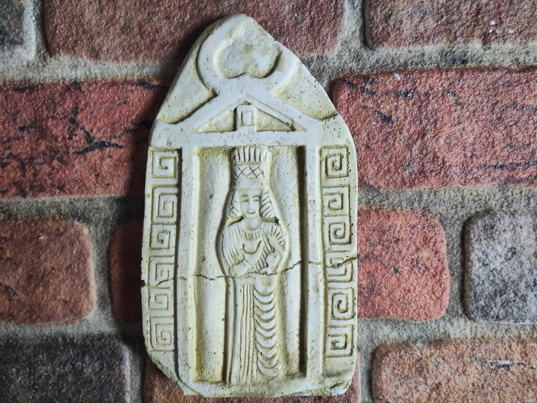 The Relief of the Goddess Kybele (cybele), Handmade Statue, Sun Goddess ...