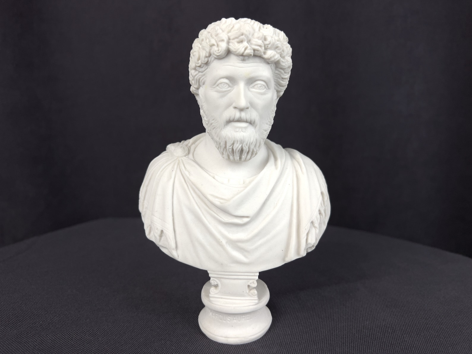 Marcus Aurelius Bust | Handmade Marble Cast Sculpture | Stoic ...